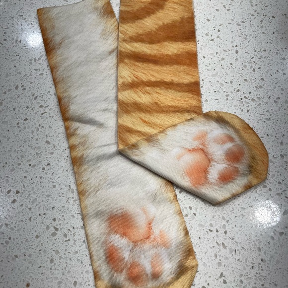 Other | 52 Two Pairs Cat Feet Socks | Poshmark